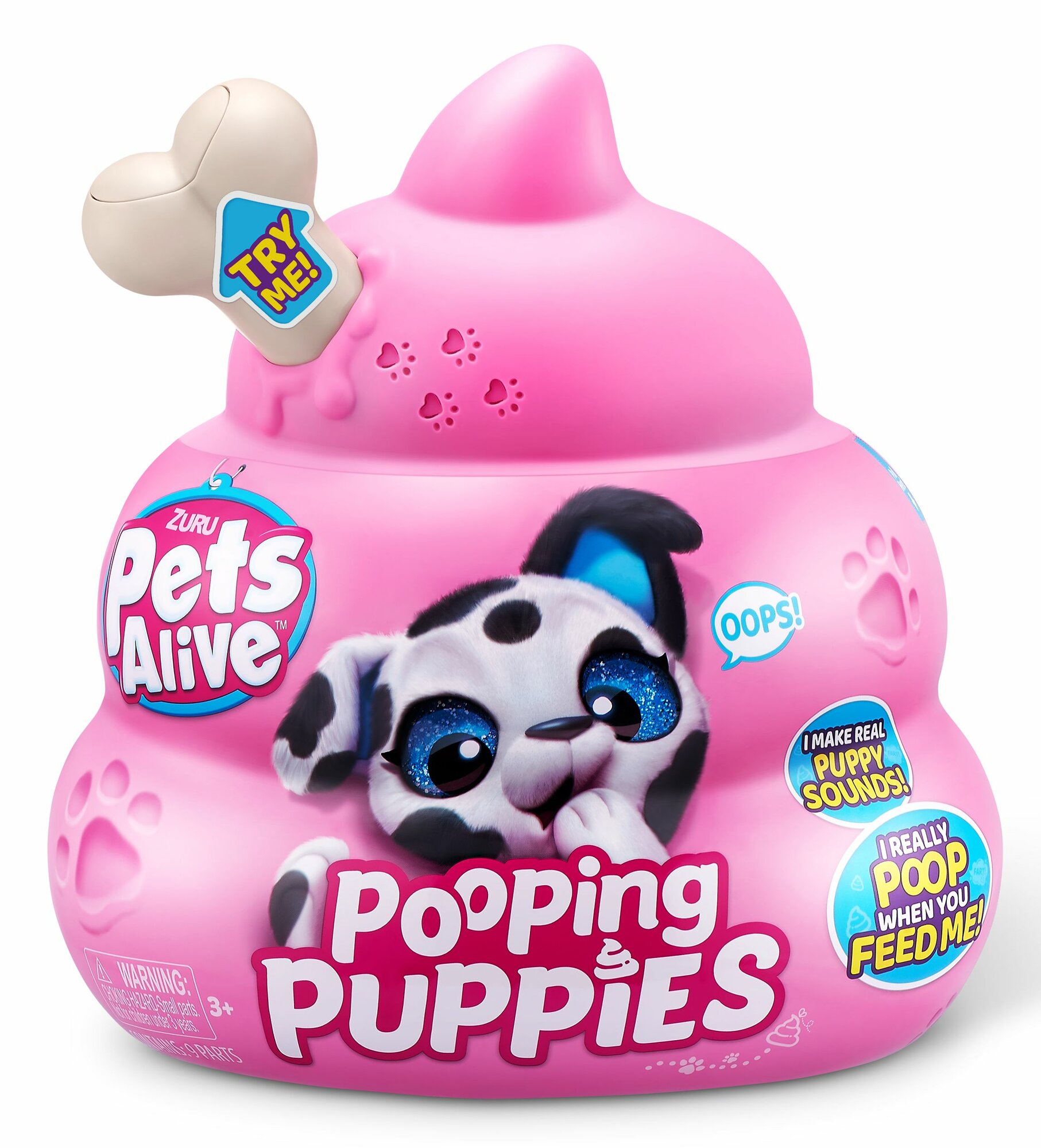 Игровой набор ZURU PETS ALIVE POOPING PUPPIES щенок с акс, звук. эффекты -kpa
