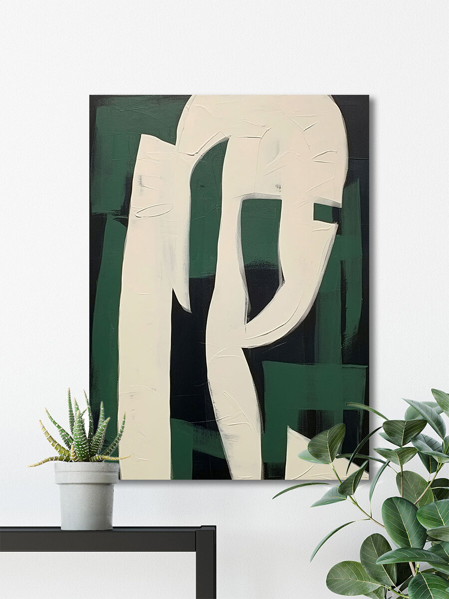 Картина интерьерная - "Лицо девушки абстракция" , 40х60 см.