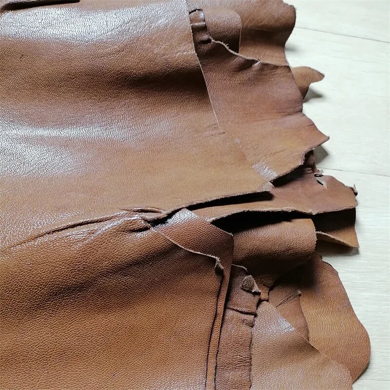 Кожаная ткань из овчины коричневого цвета для обуви Whole Sheepsk