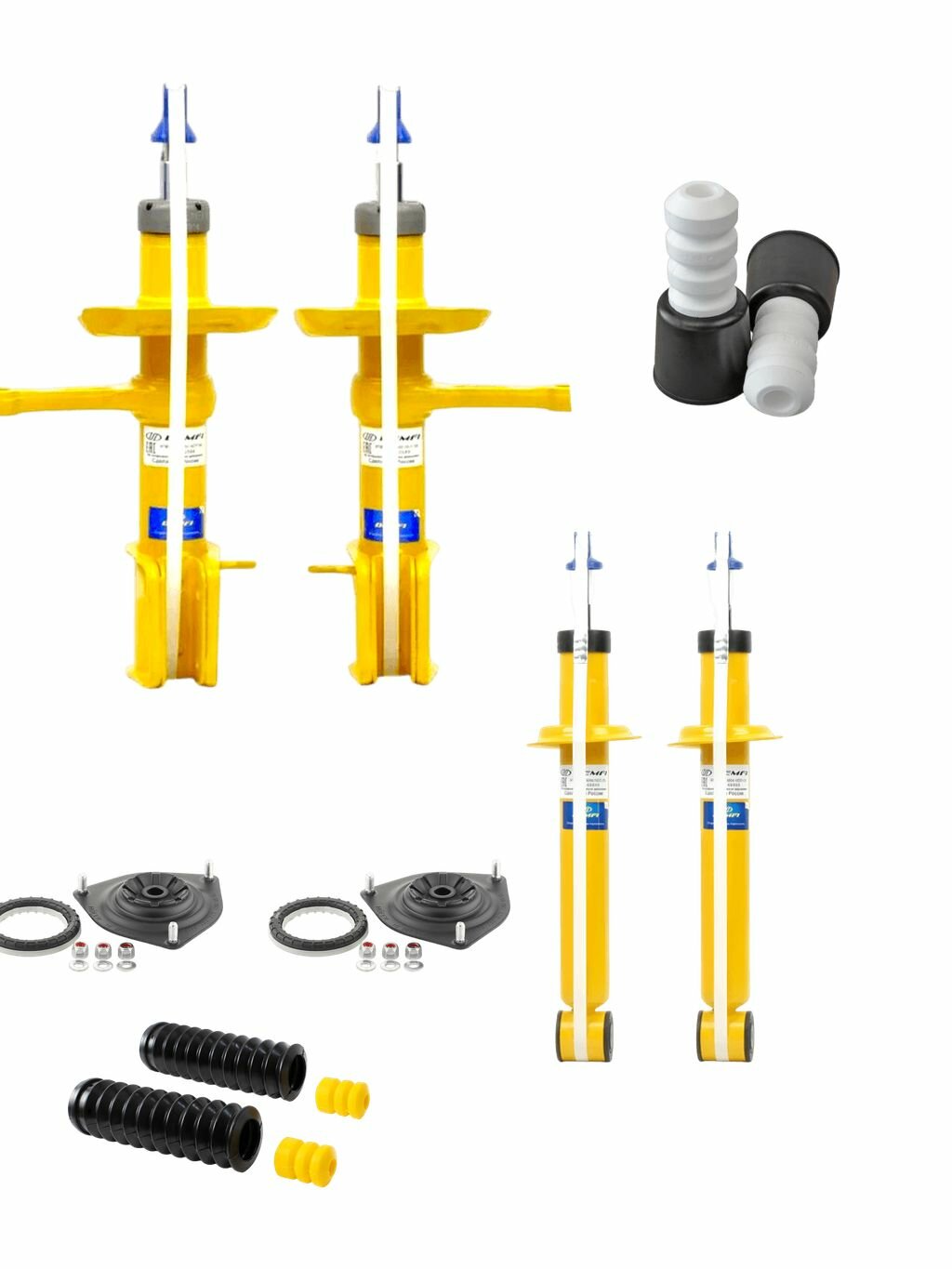 Без пружин комплект стоек DEMFI ваз Приора 2171 "драйв"- Артикул: BND-804775-363-2171 - Производитель: Россия