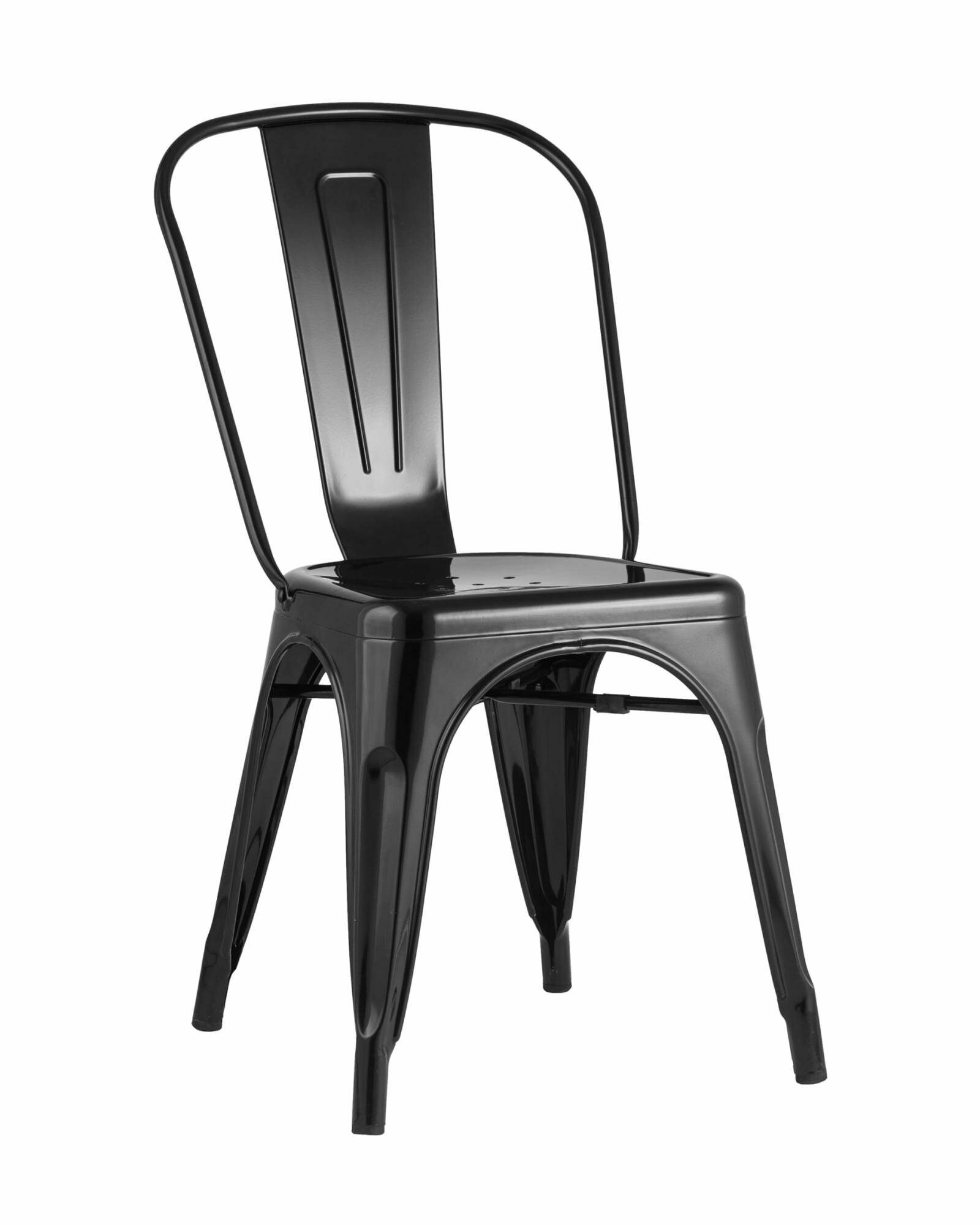 Стул Tolix STOOL GROUP черный, металл, твердое сиденье, без подлокотников