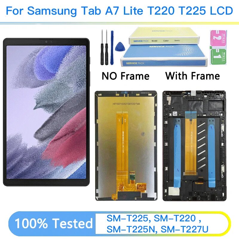 Дисплей для Samsung Tab A7 Lite 2021 T220 Black Frame