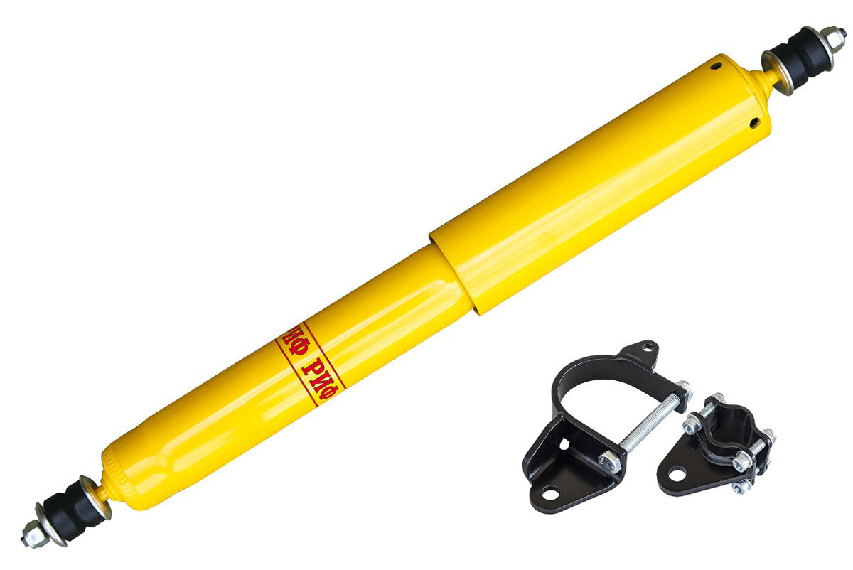 Рулевой демпфер РИФ SD03 с кронштейнами RIF000-99013, для ГАЗ Соболь 4x4 до 2020