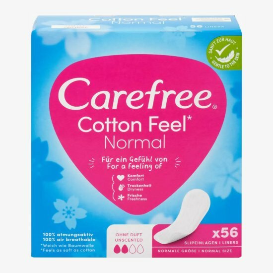 Ежедневные гигиенические прокладки Carefree Cotton Feel 56 шт