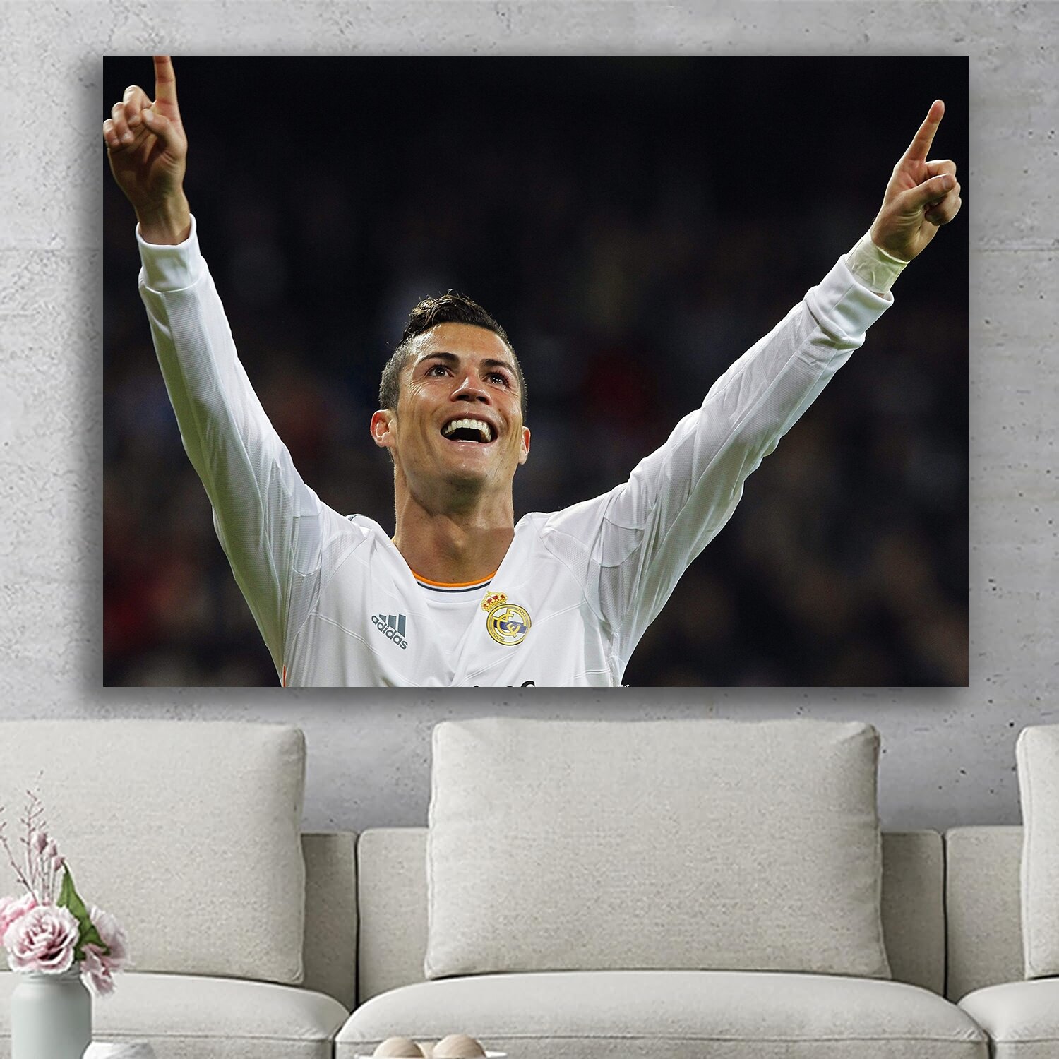 Картина интерьерная на стену - "Криштиану Роналду, футбол", 50х70 см.