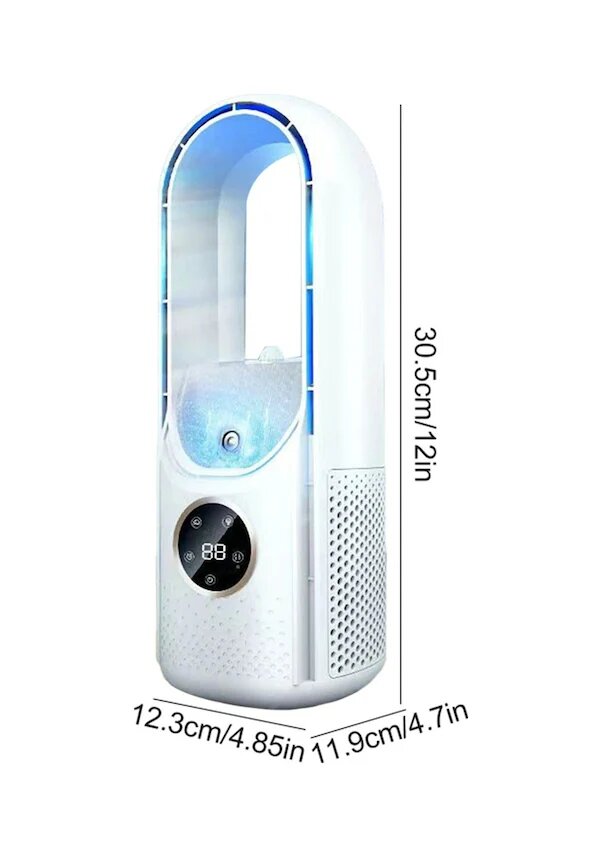 Портативный USB-кондиционер и вентилятор с 6 уровнями влажности и скорости для дома и офиса