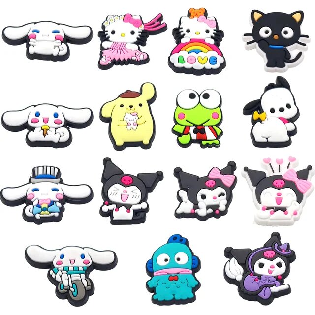 MINISO Hello Kitty Sanrio мультфильм 1 шт. милые подвески для обуви аксессуары пряжка сандалии сандалии украшения булавка подарок для детей девочек