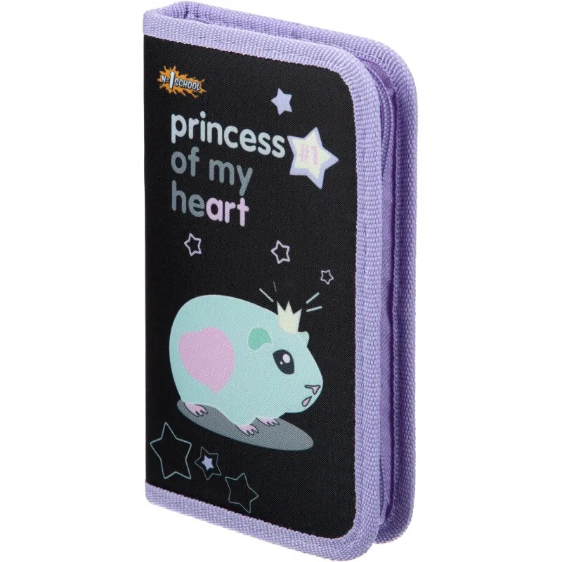 Пенал Комус Класс Princess ПКТ 03-20, ткань, 1 отд. 190x110 мм 1554527