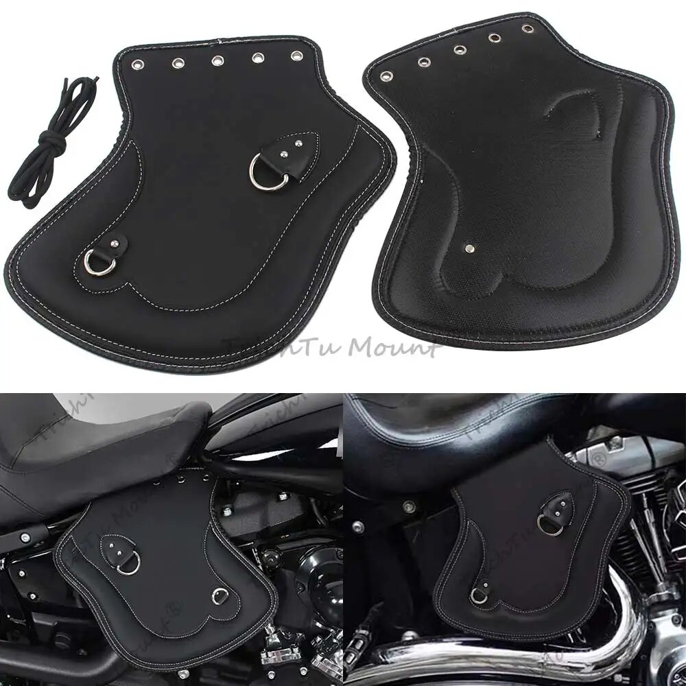 Мотоциклетные теплозащитные дефлекторы из искусственной кожи для Harley Davidson Street Glide Dyna Sportster Suzuki Kawasaki Yamaha Honda Indian