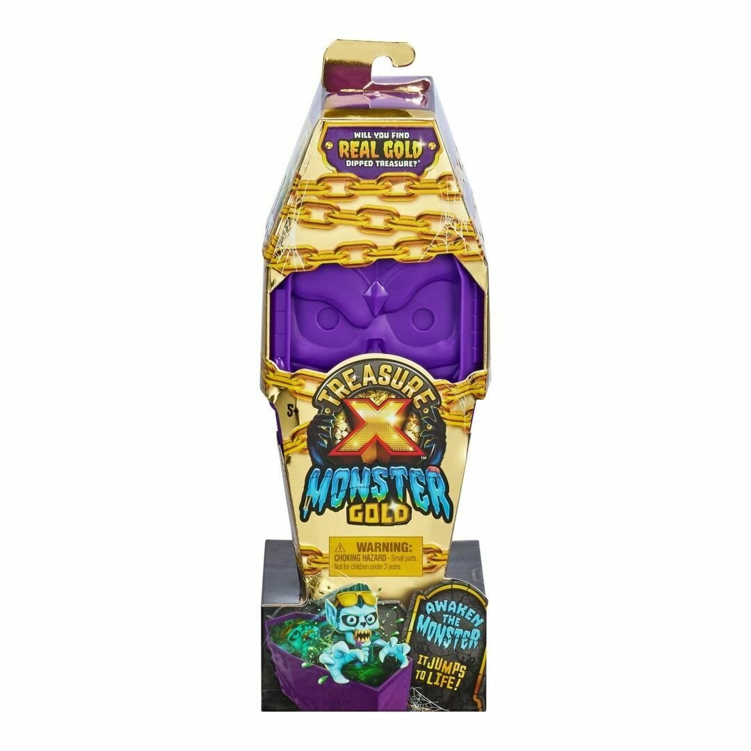 Treasure X Monster Gold- Гроб с монстрами Разбудит монстра. подарки для детей