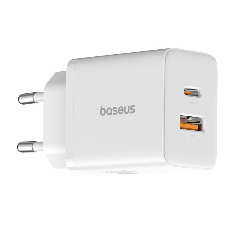 Сетевое зарядное устройство Baseus Cube 20W, USB-C ; USB-A, (P10111403213-00) белый