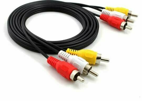 Аудио-видео кабель JETT 3RCA-3RCA 1.2М