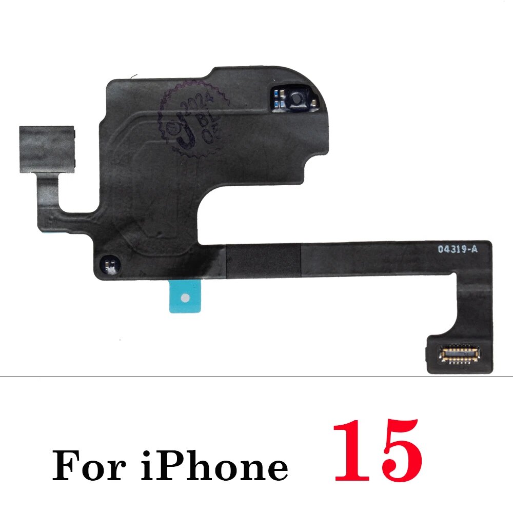 1 шт. брендовый наушник с датчиком приближения, функция распознавания лиц, ленточный For iPhone 15