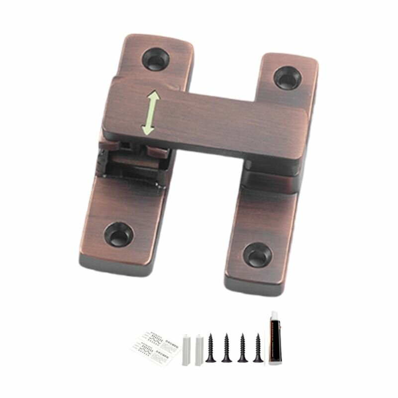 Болт из цинкового сплава с дверной пряжкой для ванной комнаты без пробивки на 90 градусов-Honggu