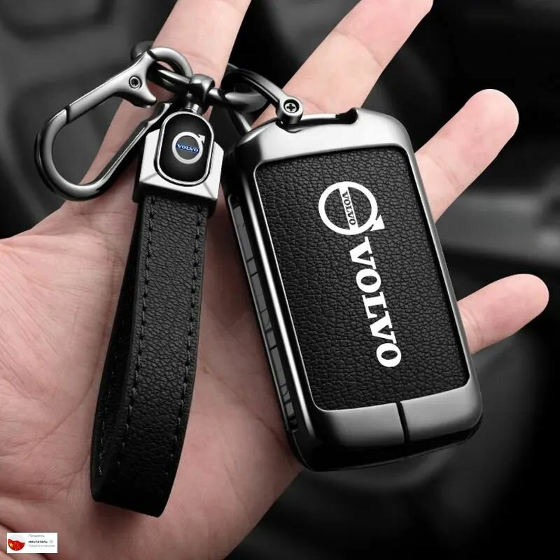 Чехол для автомобильного ключа из цинковый сплав и козья кожа для Вольво Volvo XC60 XC40 XC90 S90 V60 S60 V90, ZH
