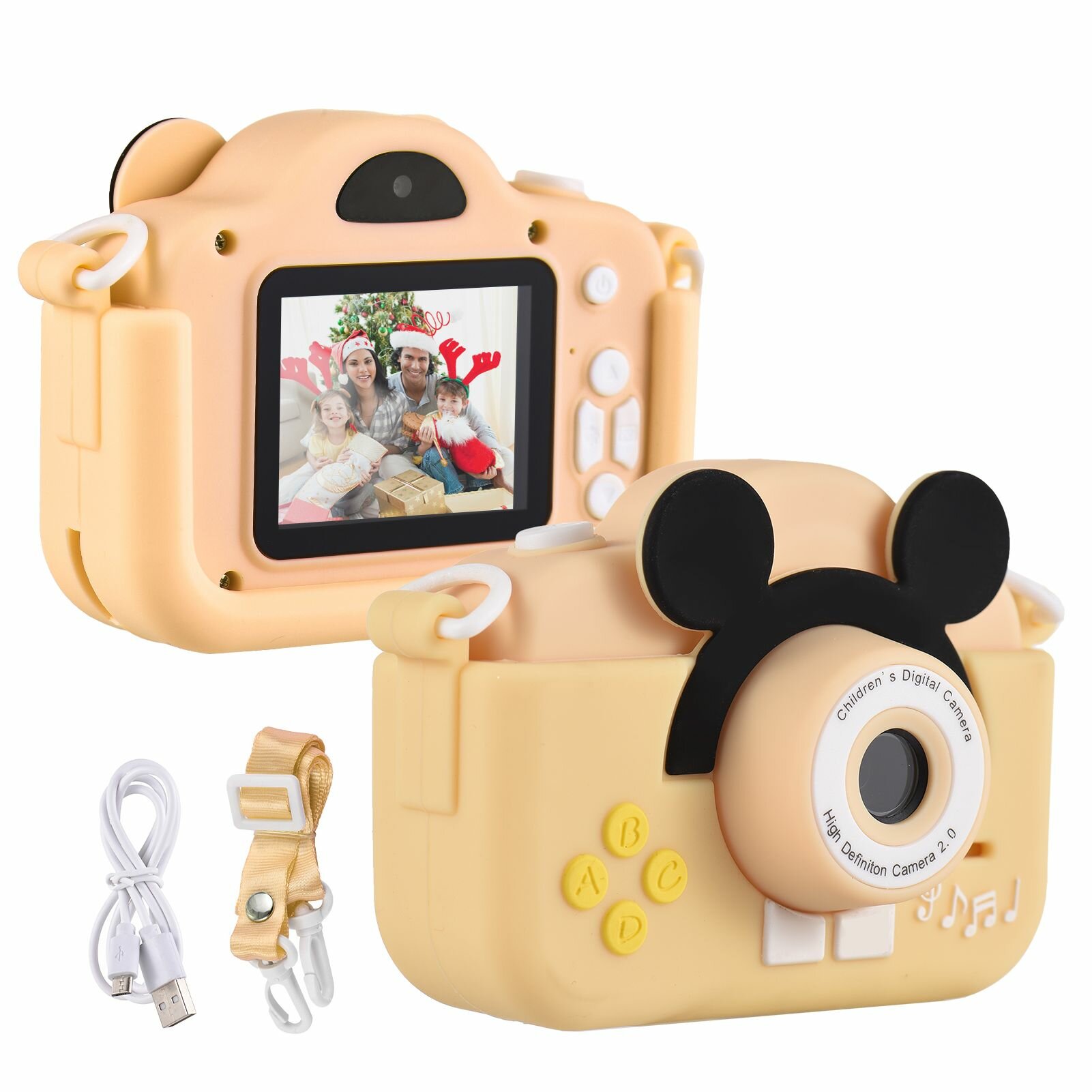 Мини-мультяшная детская цифровая камера Цифровая видеокамера 1080P для детей