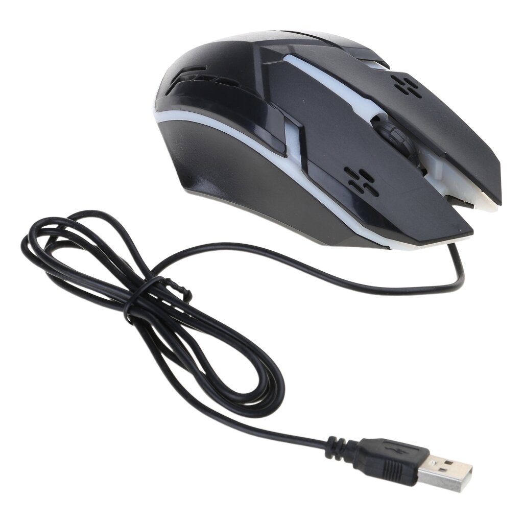 Эргономичная игровая кнопка мыши светодиод 1000 DPI USB Computer Mouse с подсветкой для PC Laptop Gamer Mice S1 Mause New