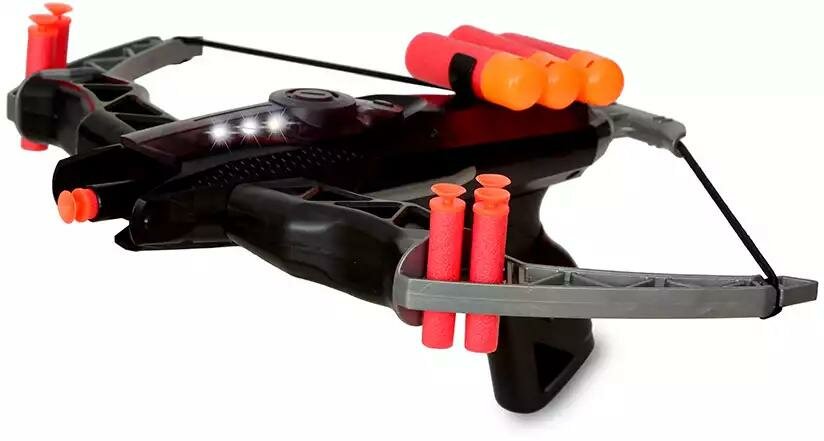 Арбалет детский с мягкими пулями 2в1, свет, звук