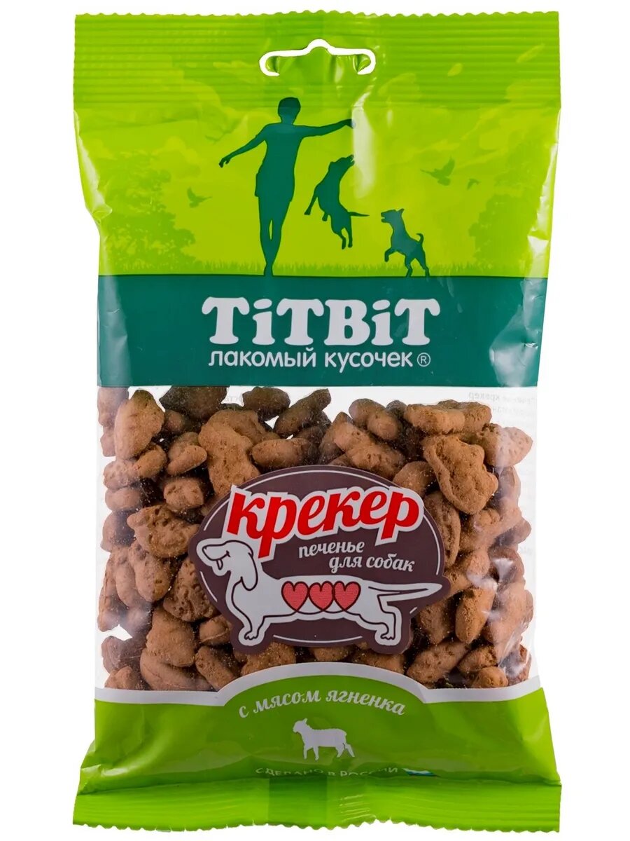 Лакомство TITBIT крекер с ягненком для собак (100 г)