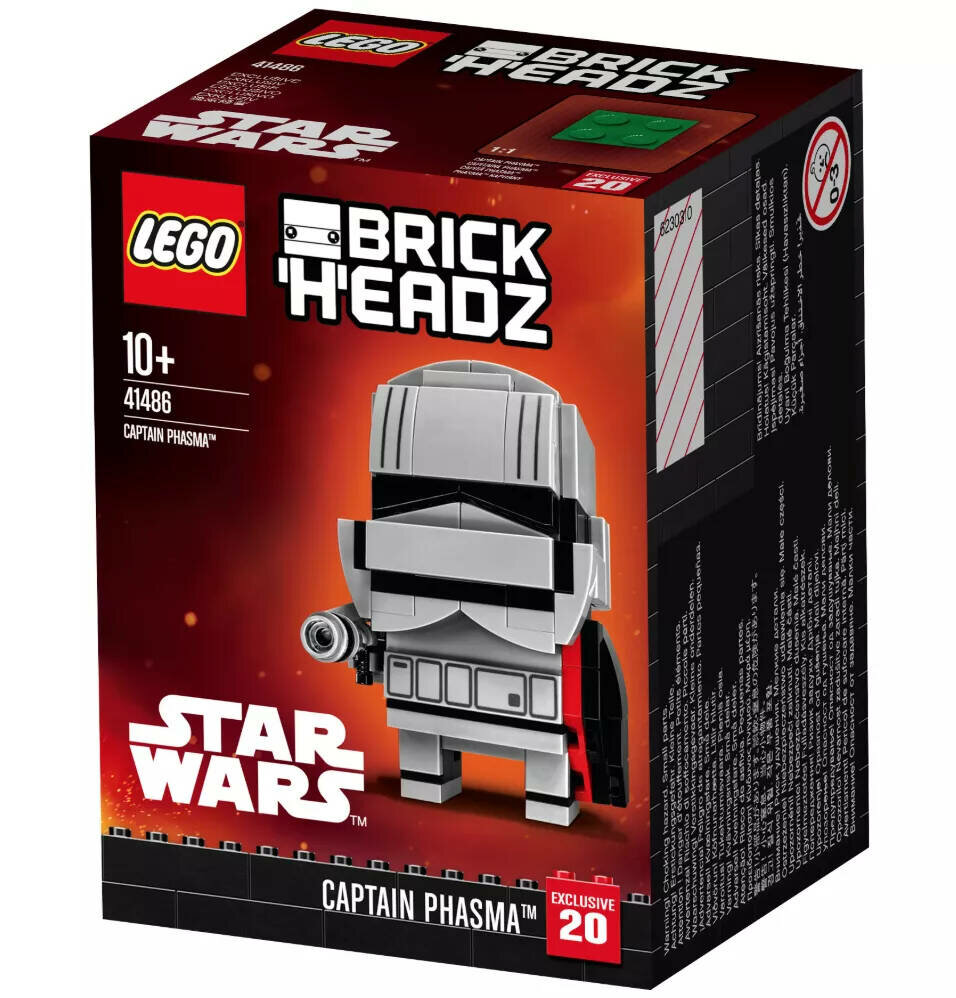 Конструктор LEGO BrickHeadz 41486 Капитан Фазма, 127 деталей, от 10 лет, 2017 год