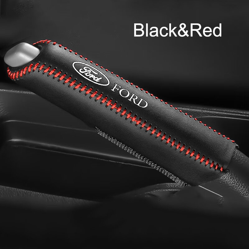 Модификация автомобиля Чехол на ручной тормоз из воловьей кожи для Ford