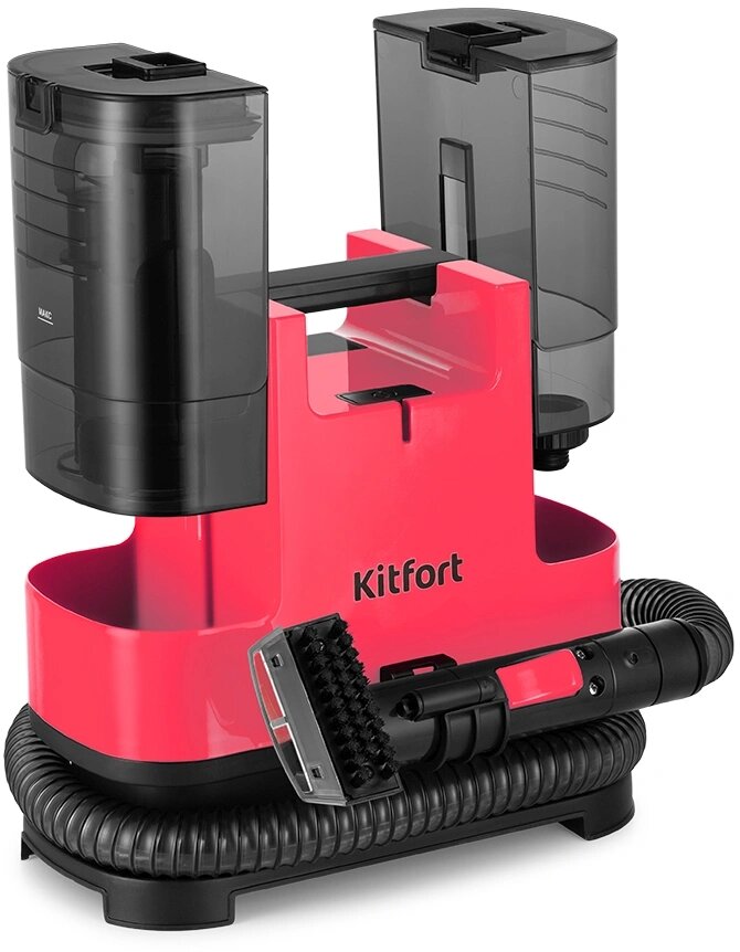 Пылесос моющий Kitfort КТ-5162-1 малиновый/черный 400 Вт