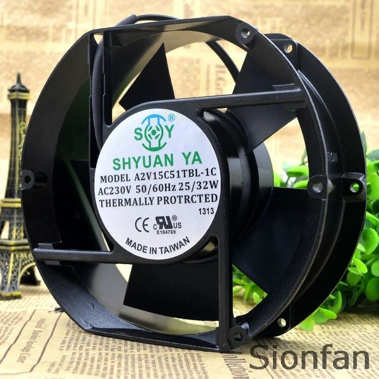 Для SHYUAN YA A2V15C51TBL-1C 17251/50 220 В осевой вентилятор с двойным шариком и инвертором