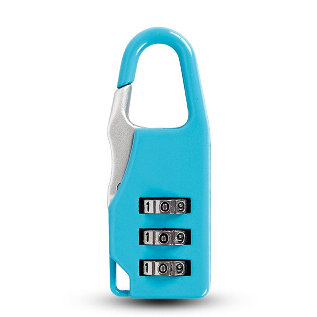 Обычный рюкзак с блокировкой паролем small lock anti-theft lock-небесно-голубой