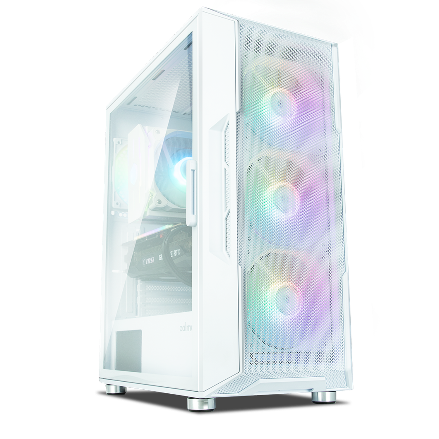 Корпус Midi-Tower Zalman i3 NEO White, RGB-подсветка, ATX, белый