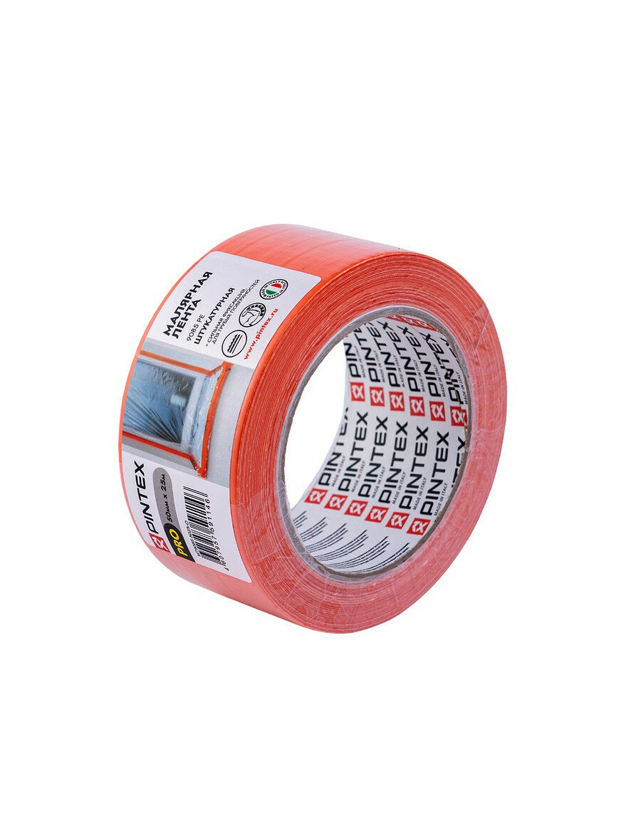 Лента Pintex малярная, штукатурная, пластиковая, для грубых поверхностей