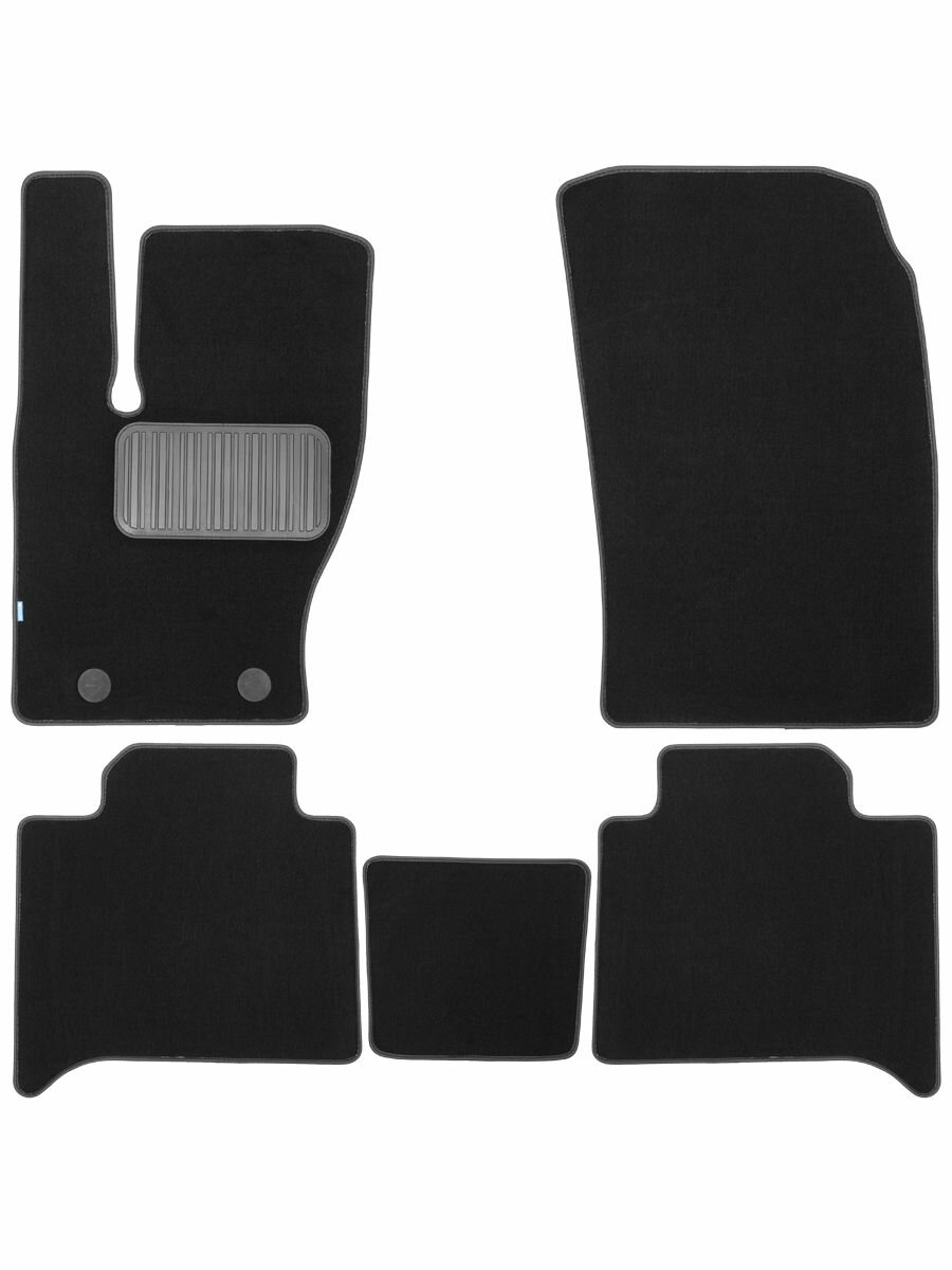 Коврики ворсовые для TANK 400 2024 - н. в. Внедорожник 5 дв. - 5 шт. коврики текстильные в салон Klever Premium / танк