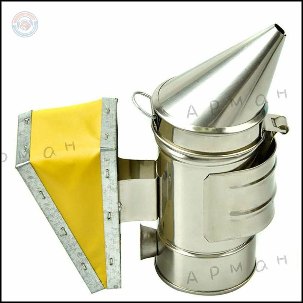 Мини дымарь для пчеловода из нержавеющей стали, компактная коптильня для улья, безопасный инструмент для начинающих и детей, защитный щиток от ожогов, экономичное топливо