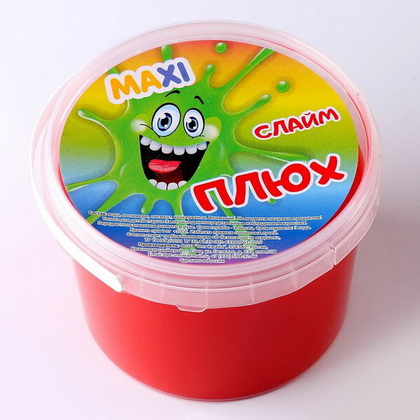 Слайм контейнер 500 гр, ассорти, вид: слайм, цвет: голубой, возраст: от 3 лет