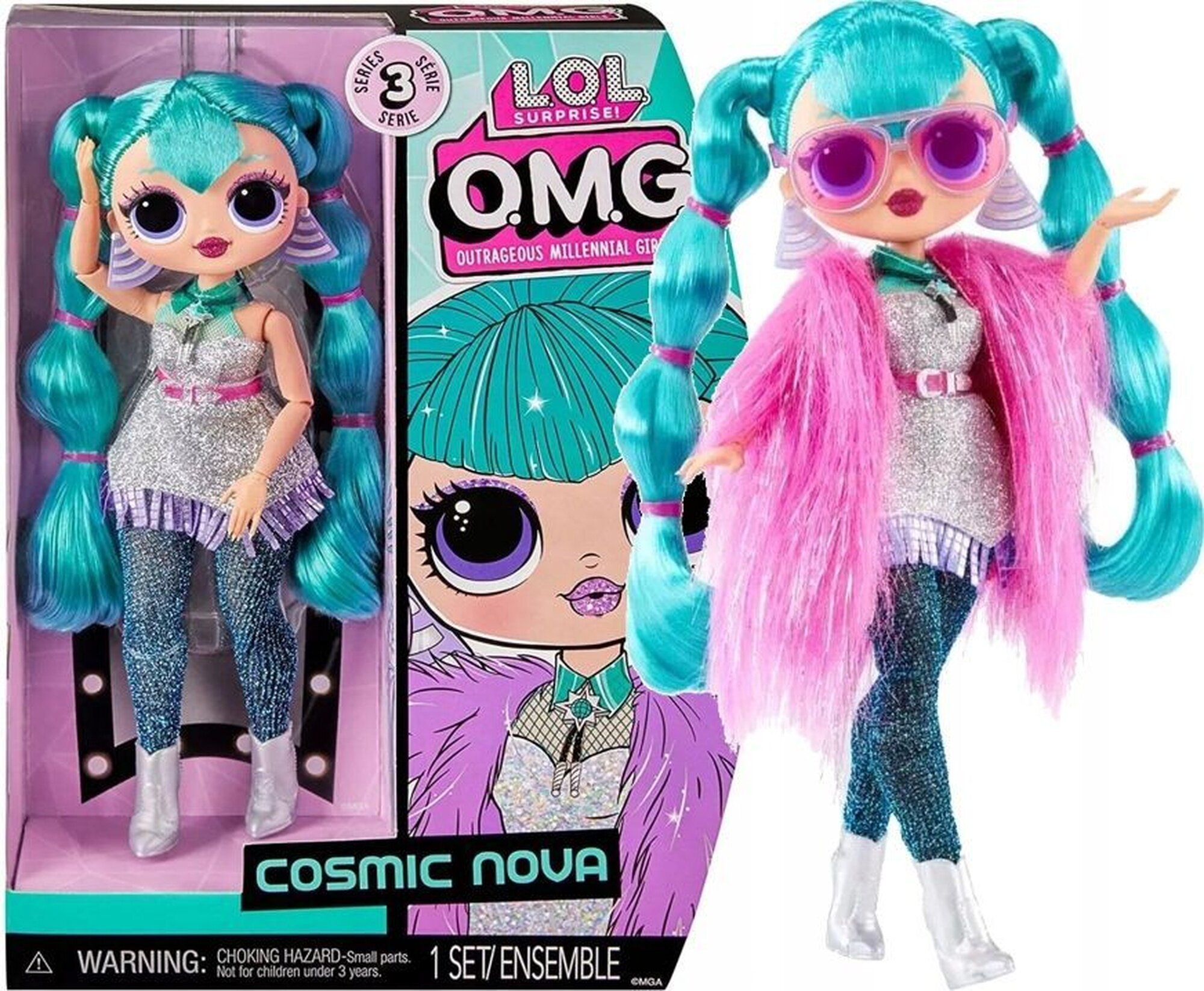 Кукла LOL Surprise OMG серия 3 - Кукла Cosmic Nova с аксессуарами - Лол 588566