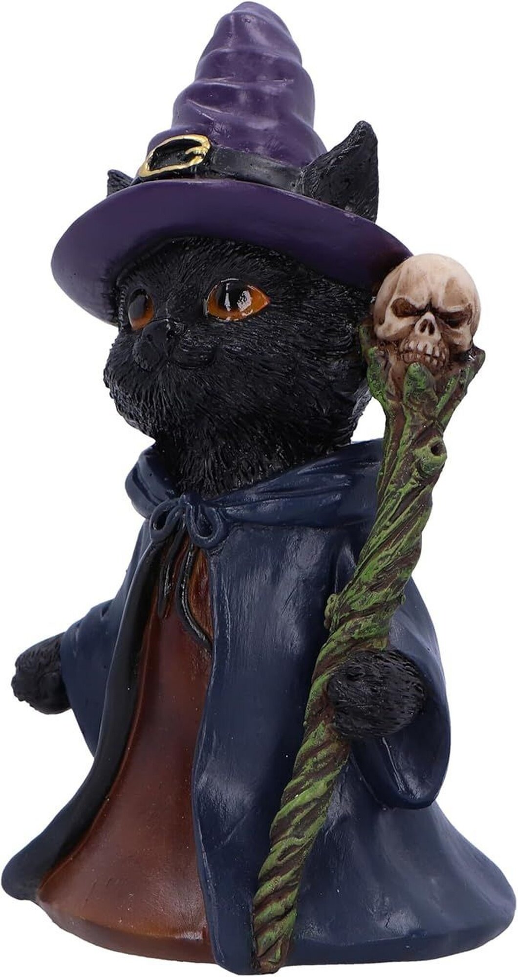 Статуэтка Nemesis Now "Whiskered Wizard", смола, 14см, черный/фиолетовый