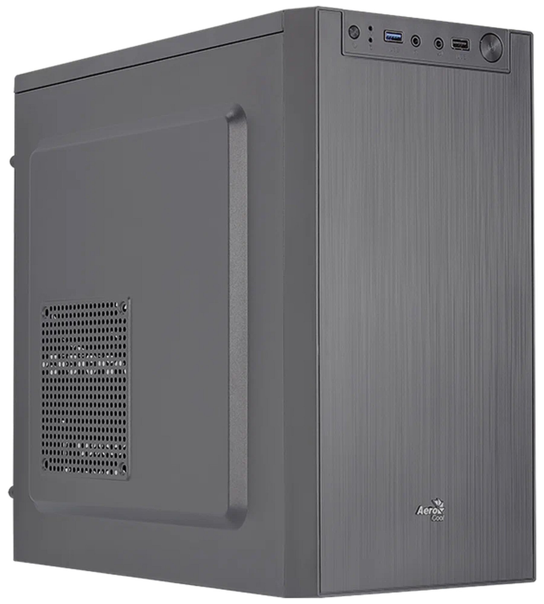 Корпус mATX AeroCool Cs-108-S-BK-v1 4711099471720, Mini-Tower, без БП, черный