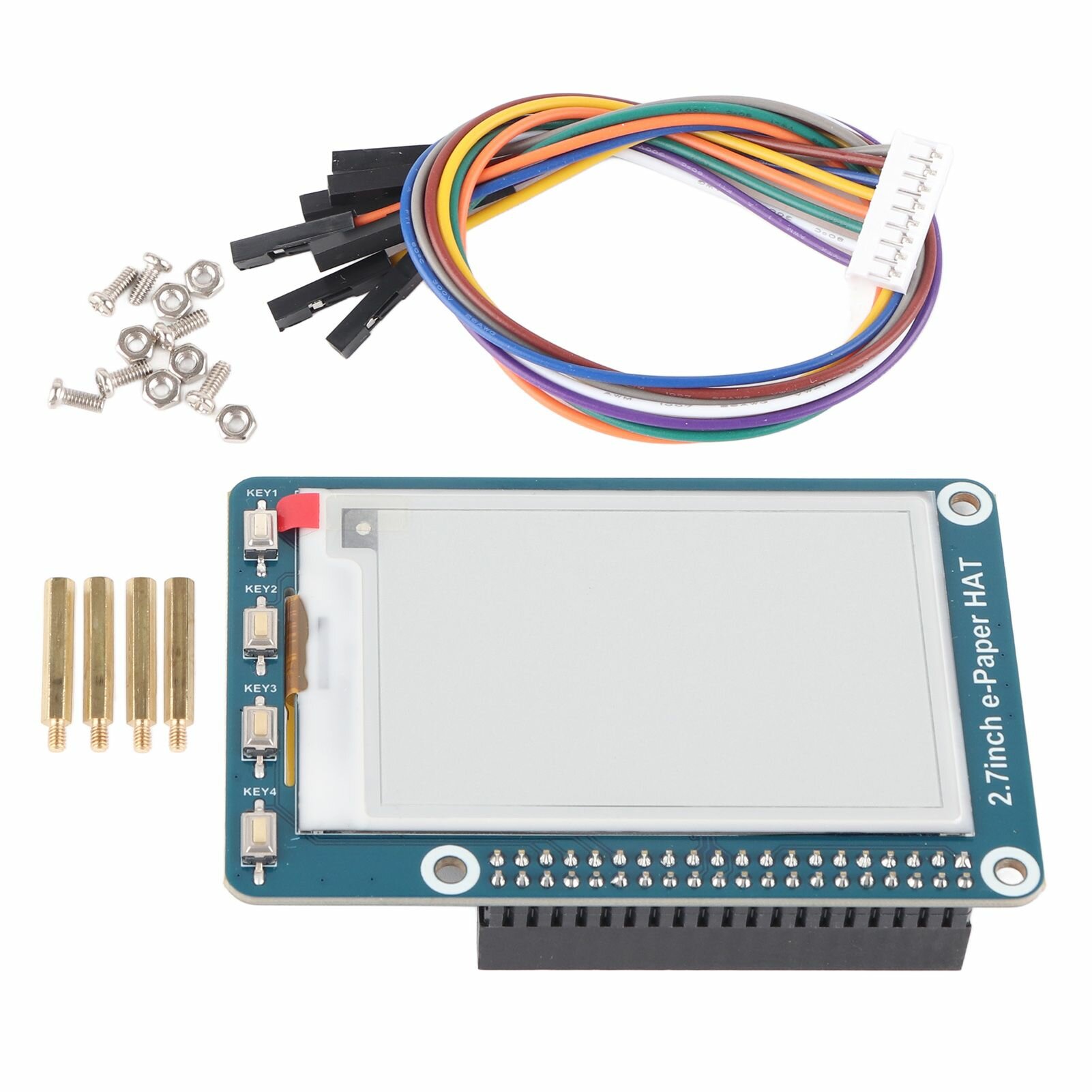 2,7-дюймовый дисплейный модуль E-Paper HAT E Ink с 2-цветным экраном для Raspberry Pi, совместимый с Arduino, с электронной бумажной платой