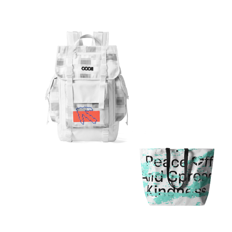 Рюкзак унисекс COEXISTENCE Mosaics Backpack Large белый