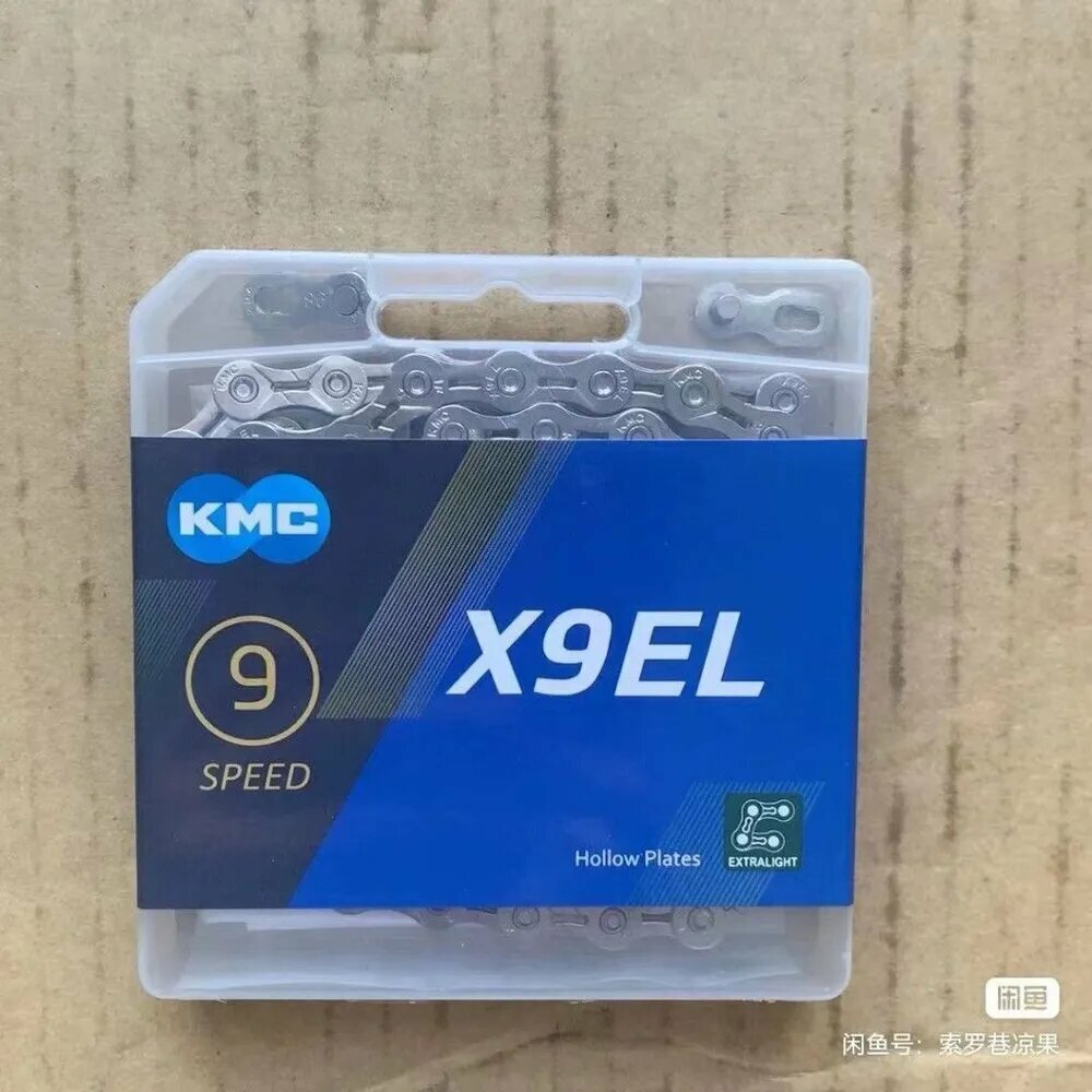 KMC 9-скоростная цепь для шоссейного велосипеда MTB X9 X9EL X9SL 116 звеньев с волшебной пряжкой 9 В для шатунов Shimano SRAM