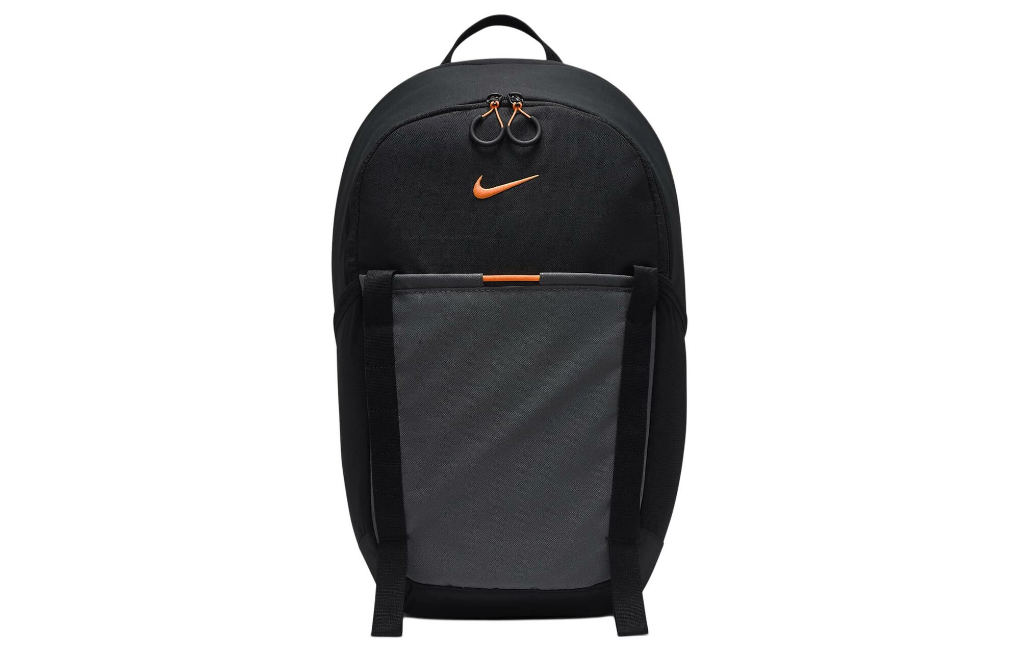 Рюкзак унисекс Nike Fabric Regular черный, угольный, голландский оранжевый