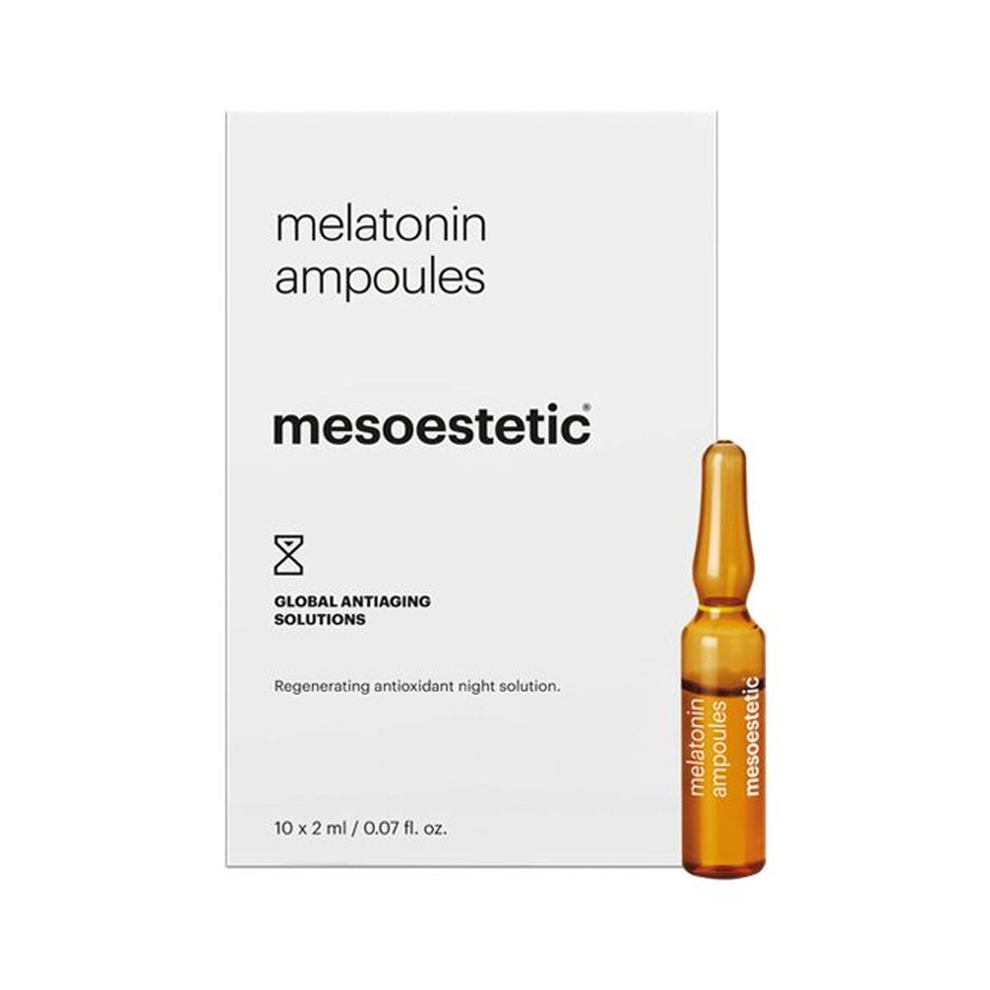 Mesoestetic Сыворотка - антивозрастной эффект и регенерация Melatonin Ampoules 10х2 мл