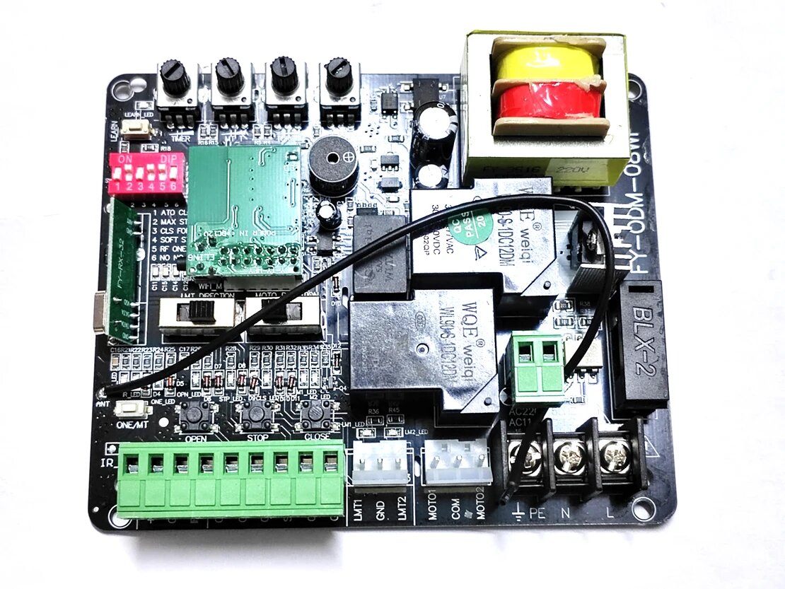 Приложение Tuya Wi-Fi Smartlife, автоматическое устройство открывания раздвижных ворот, 220 В переменного тока, 110 В, печатная плата двигателя переменного тока, плата управления, контроллер мощности карты