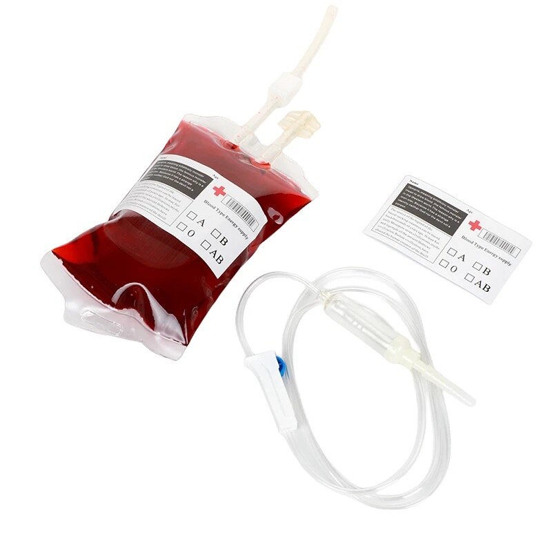 Прозрачная сумка для напитков из пищевого ПВХ, Сумка с кровью вампира, реквизит для косплея, аксессуары для Хэллоуина, 350ml