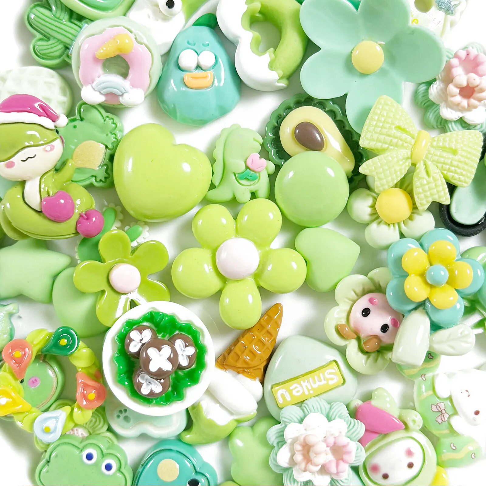 Наборы для создания кейсов для телефона Green Mix, 20Pcs Random Mix