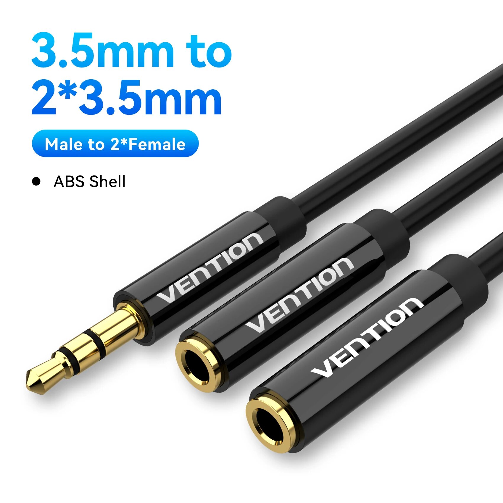 Аудиоразветвитель Vention 3,5 мм ABS