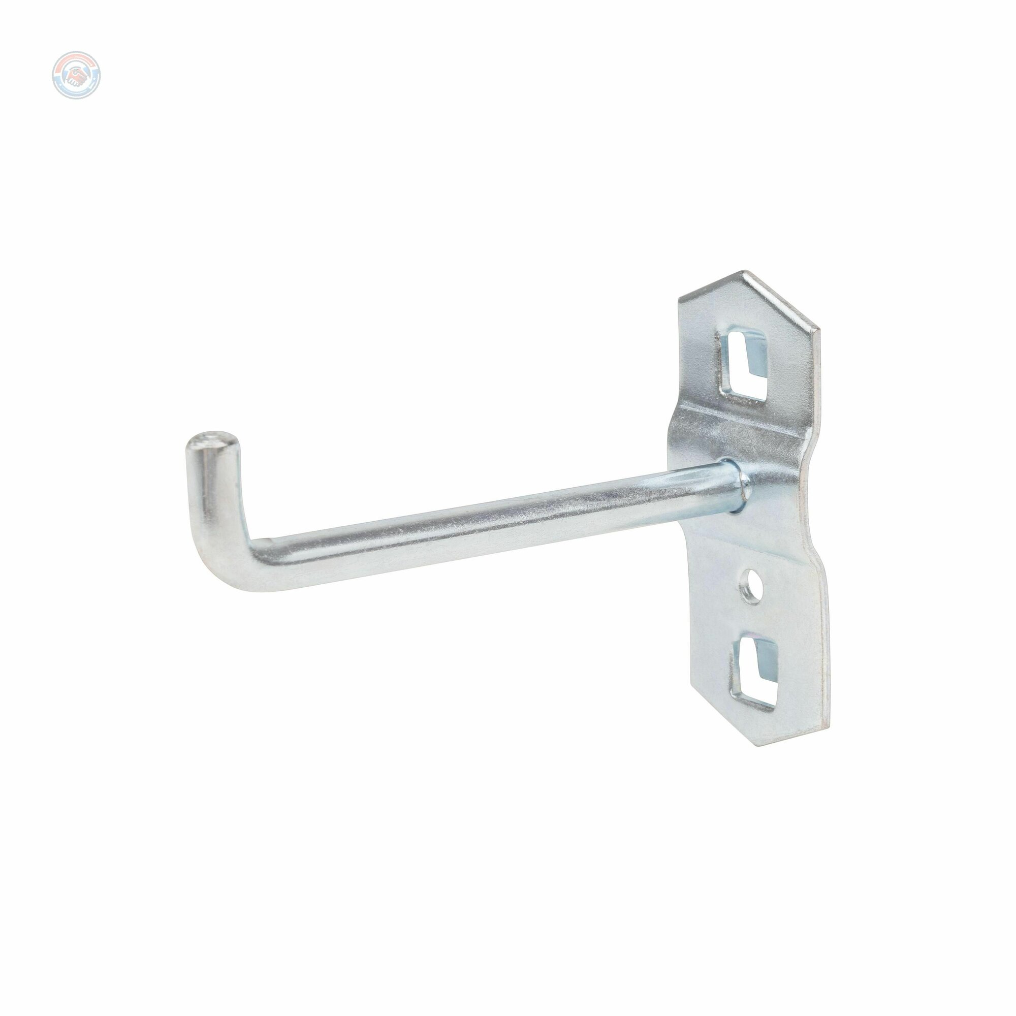 Держатель для инструментов на перфорированную панель, изогнутый крюк NORGAU Industrial, стальной кронштейн 75 мм для гаража и мастерской, быстрый монтаж