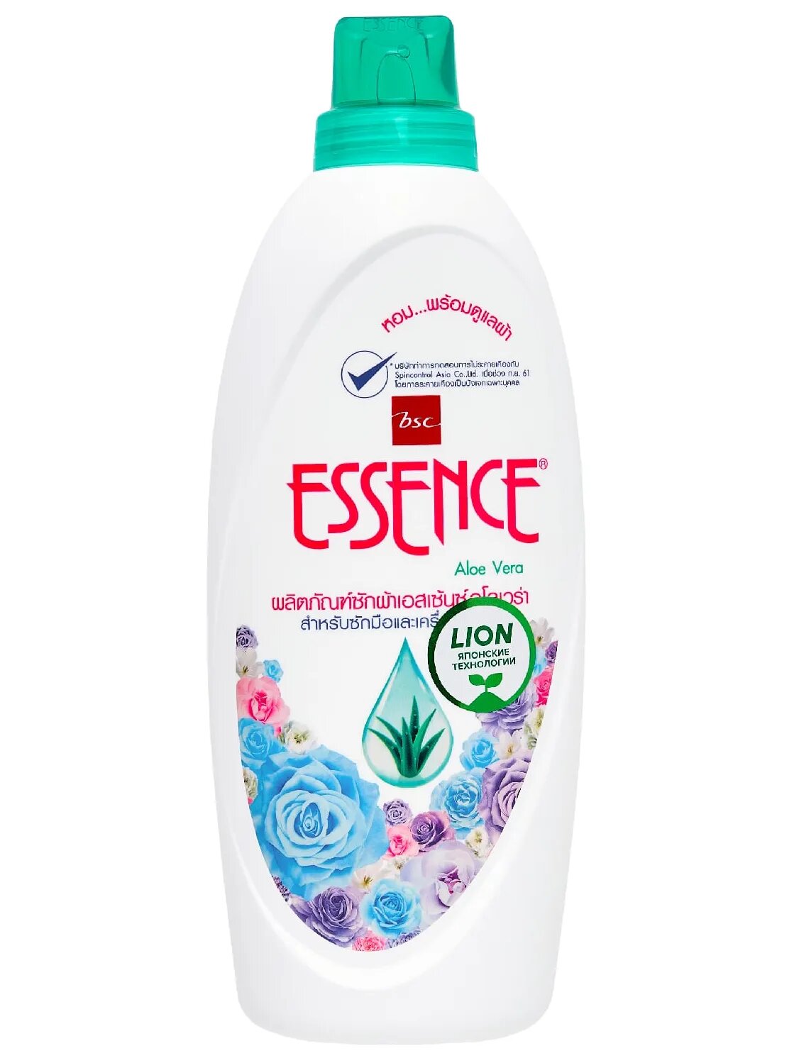 LION Essence Aloe Vera Гель-концентрат для стирки всех типов тканей, 900 мл