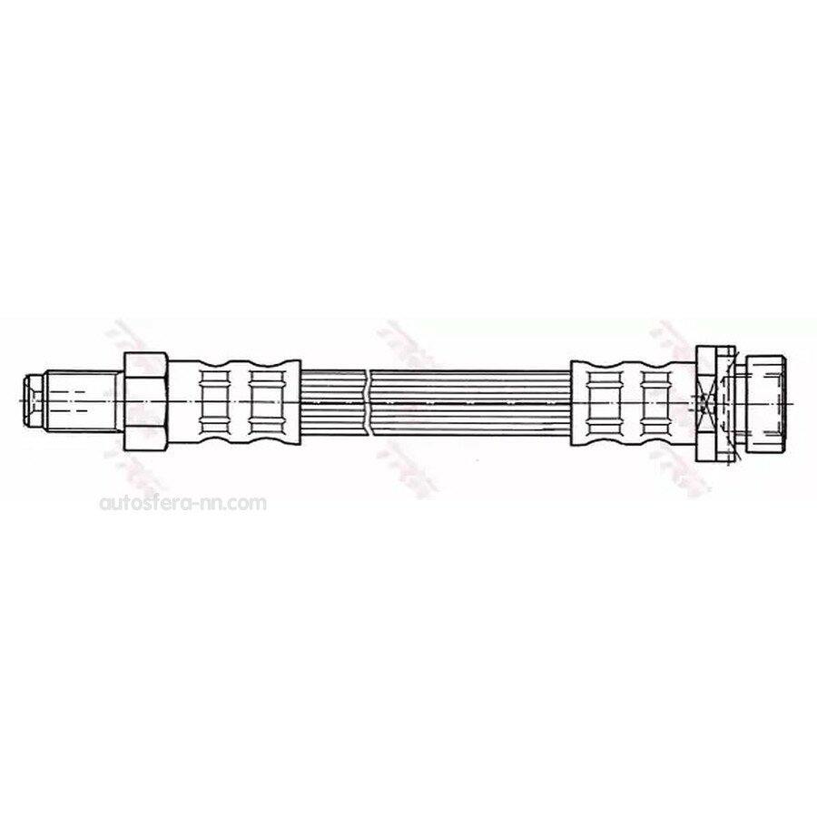 TRW PHB429 Шланг тормозной FORD FOCUS 1.4 1.6 1.8 1.8D 2.0 98-, 1.8 03-04