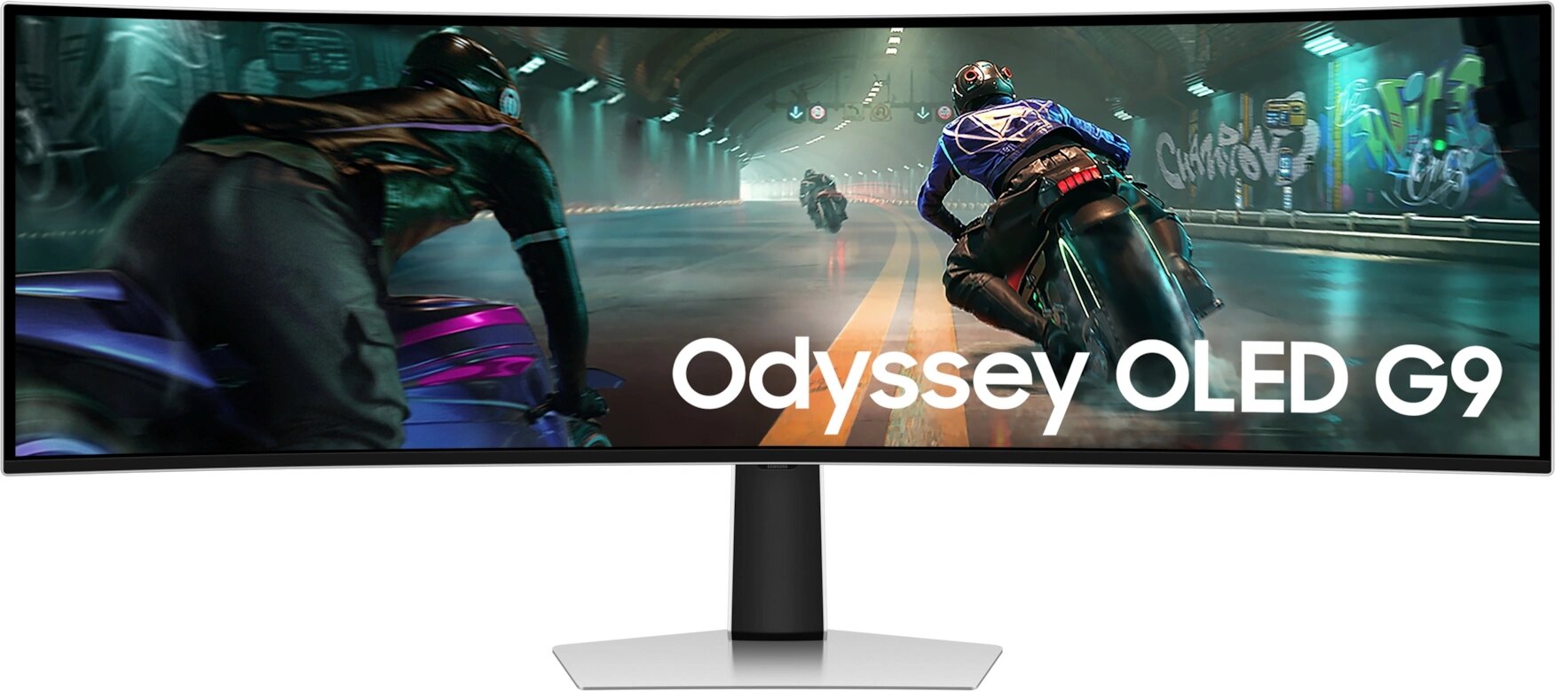 Монитор Samsung 49" Odyssey OLED G9 S49DG910SIXCI серебристый OLED LED 32:9 HDMI полуматовая HAS 250cd 178гр/178гр 5120x1440 144Hz FreeSync Premium Pro DP USB 12.9кг