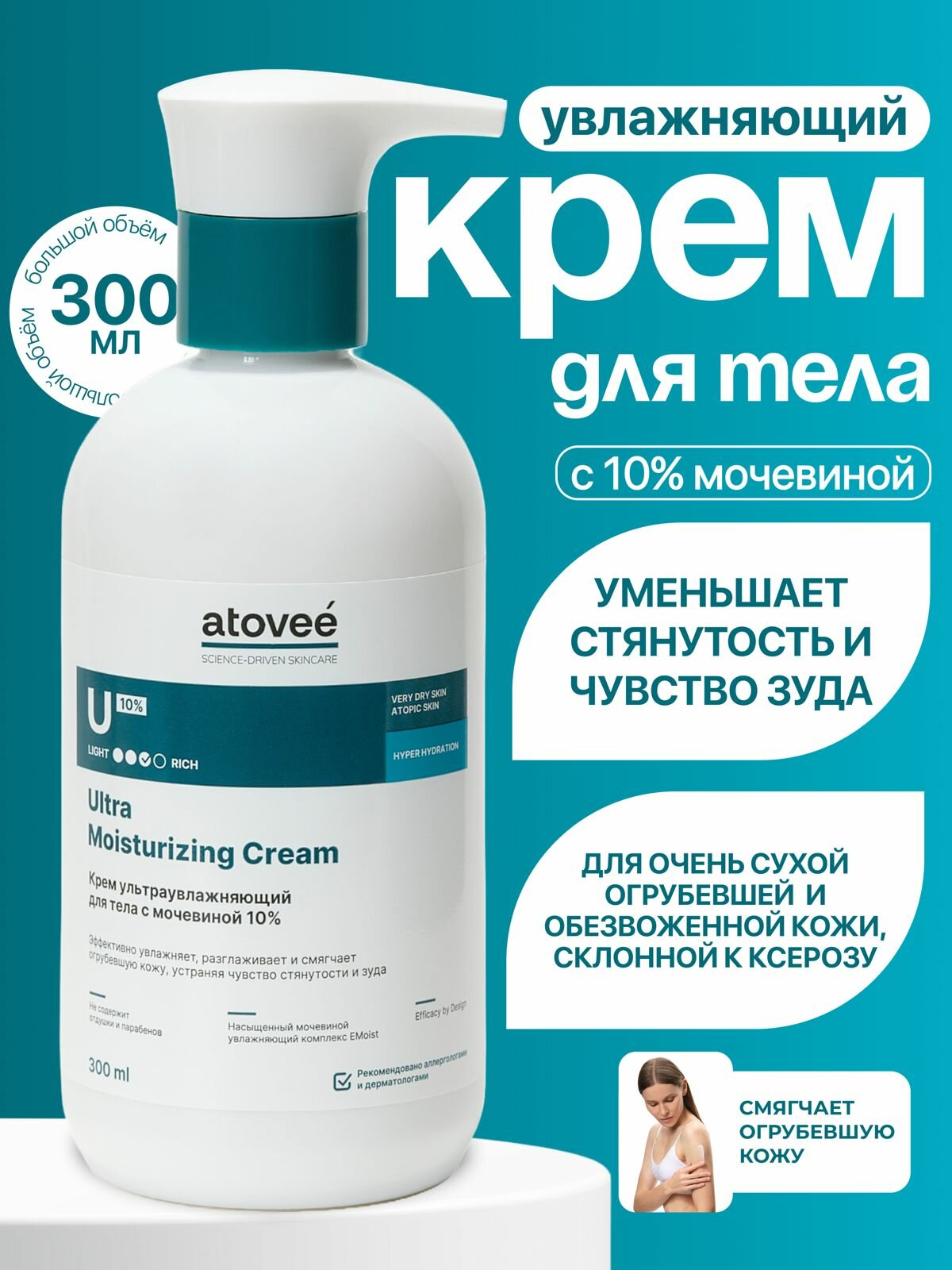 Крем с мочевиной для ног, рук и тела